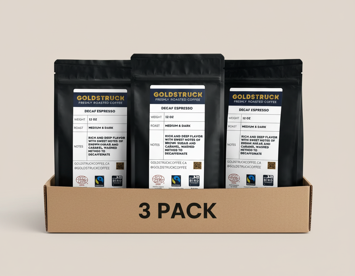 Decaf Trio Bundle – Goldstruck Coffee Beans Store